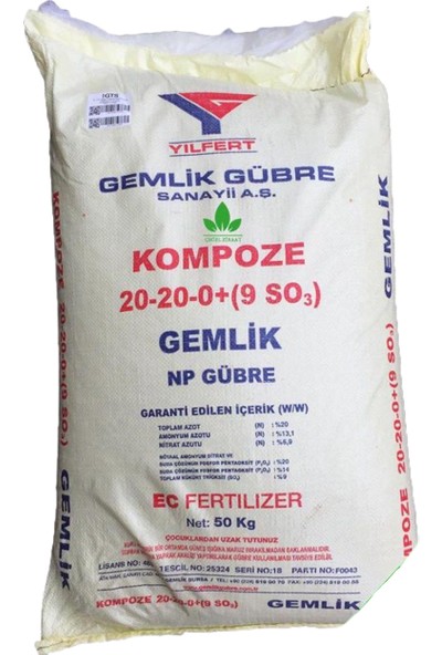 Cegel Ziraat Gemlik 20 20 0 Kompoze Gübre 25 kg Cegel Ziraat Gemlik 20 20 0 Kompoze Gübre 25 kg