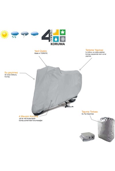 KRAFTX Rks Wildcat 125 Motorsiklet Brandası KRAFTX Rks Wildcat 125 Motorsiklet Brandası