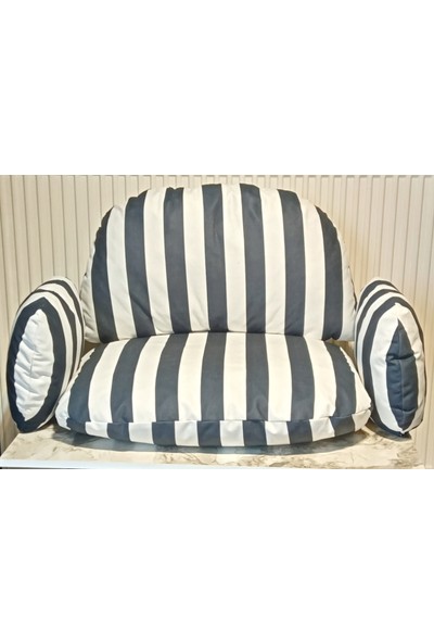 Colormix Siyah Beyaz Salıncak Minderi