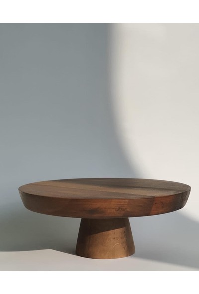 Doğal Ahşap Kek Standı