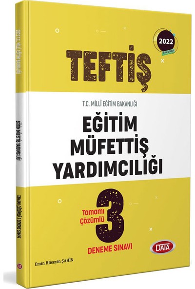 Data Yayınları MEB Teftiş Eğitim Müfettiş Yardımcılığı Tamamı Çözümlü 3 Deneme Sınavı Data Yayınları MEB Teftiş Eğitim Müfettiş Yardımcılığı Tamamı Çözümlü 3 Deneme Sınavı