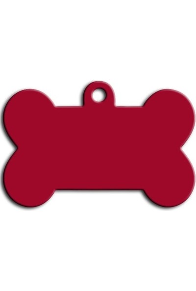 Kobal Business Büyük Kemik Köpek Künyesi Kırmızı