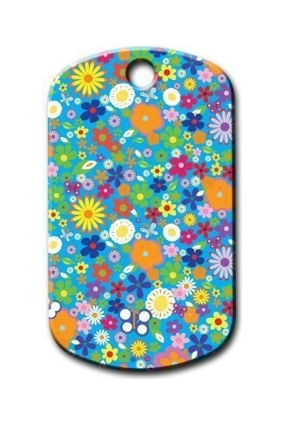 Kobal Business Çiçek Desenli Kedi Köpek Künyesi