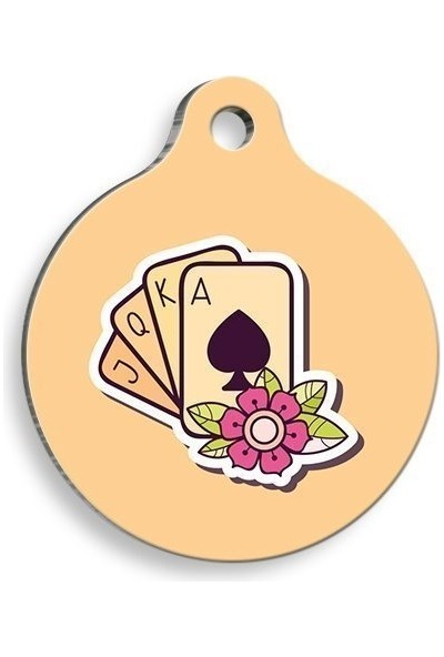 Kobal Business Desteli Yuvarlak Kedi ve Köpek Künyesi