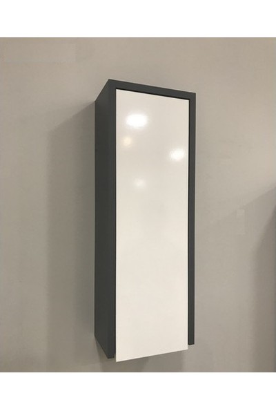 Özceden Çok Amaçlı Banyo Mini Boy Dolabı 70 cm Mdf Antrasit Gri Mat Renkli Özceden Çok Amaçlı Banyo Mini Boy Dolabı 70 cm Mdf Antrasit Gri Mat Renkli