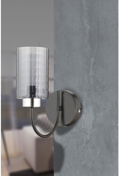 Esslight Utku Modern Füme Başlıklı Aplik Esslight Utku Modern Füme Başlıklı Aplik