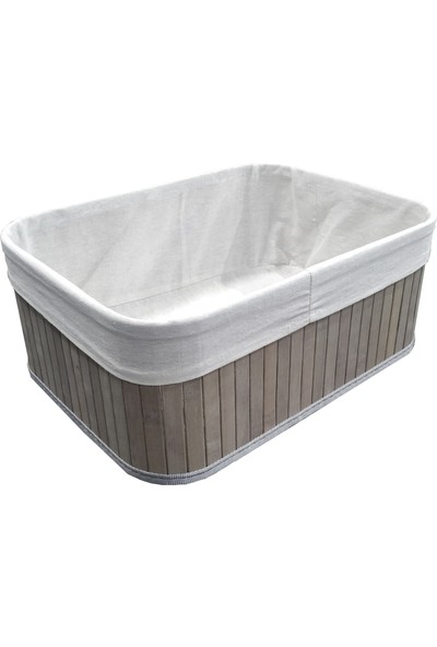 Dekoratif Bambu Çok Amaçlı Sepet Büyük Boy