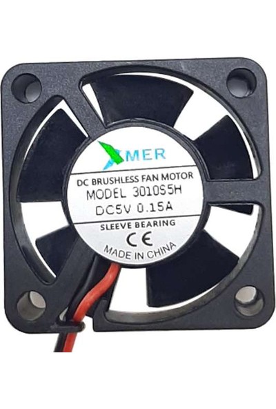 Kaizen Market Xmer 30X30X10MM 5V 0.15A 2 Kablolu Fan