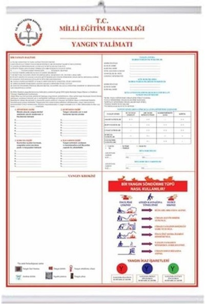 Gülpaş Yangın Talimatı Selefonlu Çıtalı 50 x 70 Gülpaş Yangın Talimatı Selefonlu Çıtalı 50 x 70