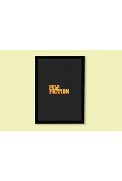 Peonies Atölye Pulp Fiction Sanatsal Çerçeveli Poster (30*42)