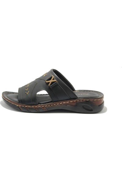 Myn Sport Shoes Siyah Ortopedik Taban Erkek Terlik