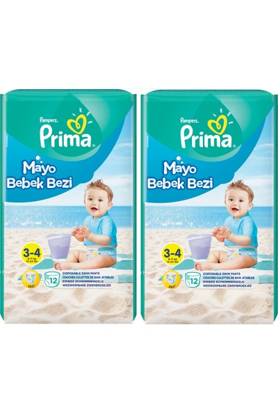 Prima Mayo Bebek Bezi Beden:3 (6-11KG) Midi 24 Adet (2pk*12) Prima Mayo Bebek Bezi Beden:3 (6-11KG) Midi 24 Adet (2pk*12)