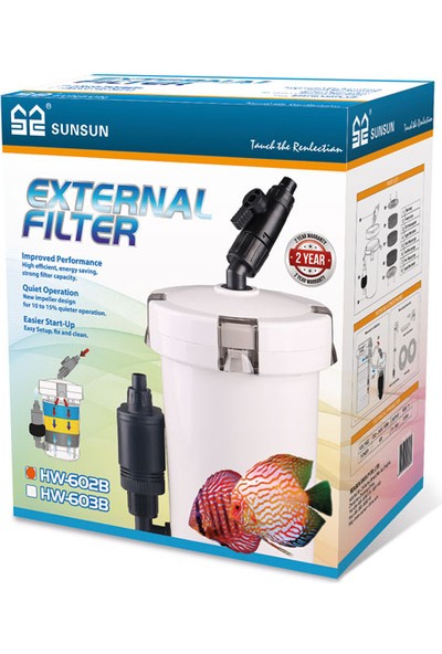 Kobal Business Sunsun Dış Filtre 400 Lh 6W Beyaz Gövde Kobal Business Sunsun Dış Filtre 400 Lh 6W Beyaz Gövde