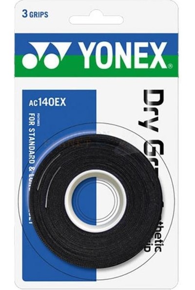 Yonex Ac 140 Dry Grap 3'lü Siyah Yonex Ac 140 Dry Grap 3'lü Siyah