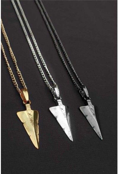The Collection 3'lü Triagle Ok Ucu Erkek Kolye Seti The Collection 3'lü Triagle Ok Ucu Erkek Kolye Seti