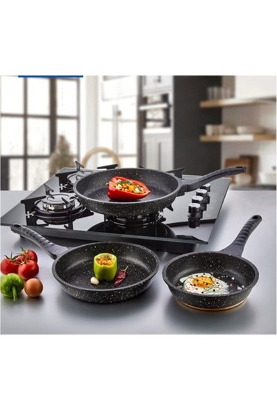 Eda Üçlü Döküm Tava 20-24-28 cm