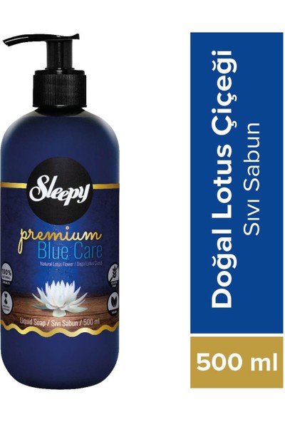 Sleepy Premium Blue Care Doğal Lotus Çiçeği Sıvı Sabun 500 ml Sleepy Premium Blue Care Doğal Lotus Çiçeği Sıvı Sabun 500 ml