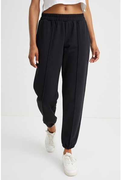 My Üçöz Kadın Dikiş Detaylı Slim Fit Pantolon