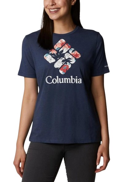 Columbia Csc W Lakeshore Flora CS0256 Ss Kadın Tişört