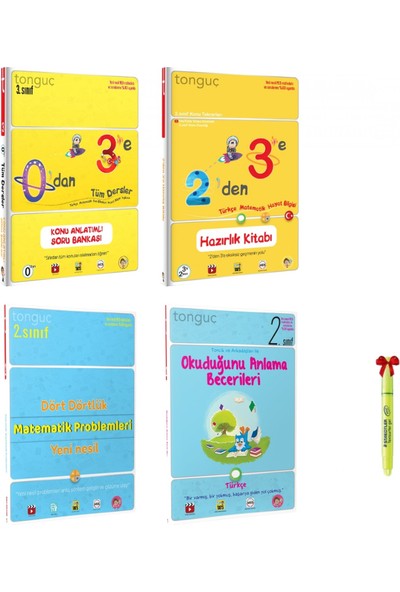 Tonguç 0'dan 3'e, 2'den 3'e, 2.sınıf Dört Dörtlük Matematik ve Okuduğunu Anlama Tonguç 0'dan 3'e, 2'den 3'e, 2.sınıf Dört Dörtlük Matematik ve Okuduğunu Anlama