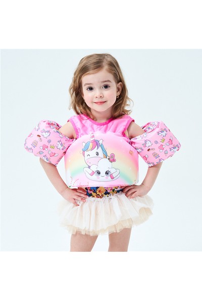 Fantastic Shop 9-27 kg Desen Baskılı Bebek Yüzme Kollukları- Pembe (Yurt Dışından)