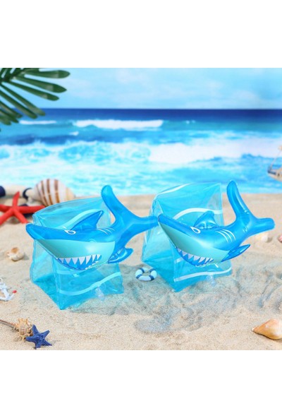 Fantastic Shop 9-27 kg Desen Baskılı Bebek Yüzme Kollukları- Mavi (Yurt Dışından)