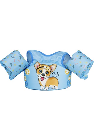 Fantastic Shop 9-27 kg Desen Baskılı Bebek Yüzme Kollukları- Mavi (Yurt Dışından)