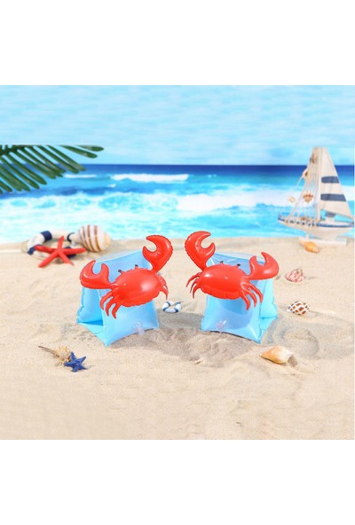 Fantastic Shop 9-27 kg Desen Baskılı Bebek Yüzme Kollukları- Mavi (Yurt Dışından)