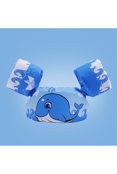 Fantastic Shop 10-38 kg Desen Baskılı Bebek Yüzme Kollukları- Mavi (Yurt Dışından)