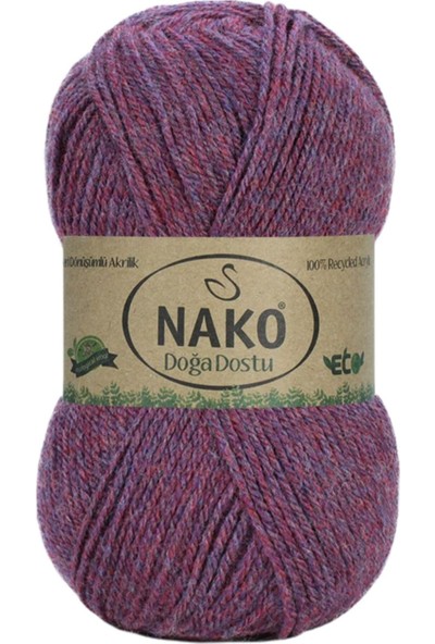 100GR Nako Doğa Dostu Classic El Örgü Ipi - 40052 Bordo 100GR Nako Doğa Dostu Classic El Örgü Ipi - 40052 Bordo