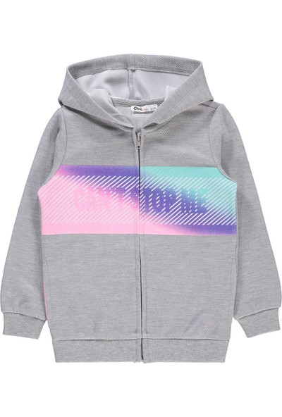 Civil Girls Kız Çocuk Kapüşonlu Hırka 6-9 Yaş Grimelanj