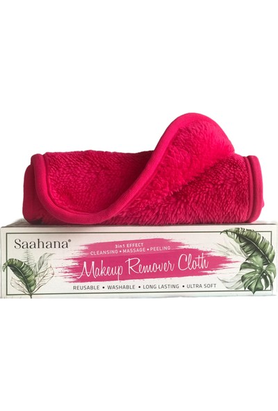 Saahana Tekrar Kullanılabilir Makyaj Temizleme Havlusu Fuşya Saahana Tekrar Kullanılabilir Makyaj Temizleme Havlusu Fuşya