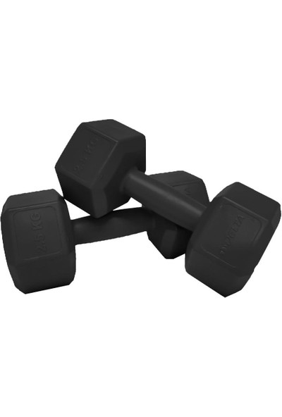 Delta Plastik Dambıl Seti 2,5 kg x 2 Adet Siyah Sdg 428