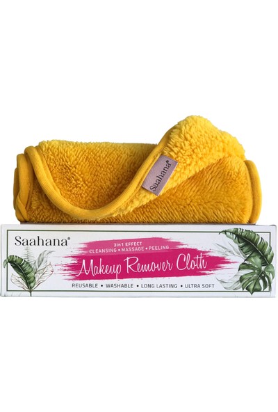 Saahana Tekrar Kullanılabilir Makyaj Temizleme Havlusu Hardal Saahana Tekrar Kullanılabilir Makyaj Temizleme Havlusu Hardal