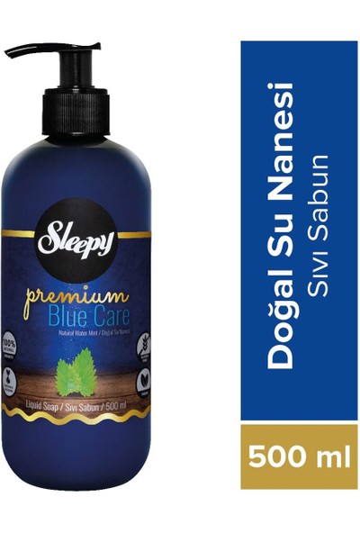 Sleepy Premium Blue Care Doğal Su Nanesi Sıvı Sabun 500 ml Sleepy Premium Blue Care Doğal Su Nanesi Sıvı Sabun 500 ml