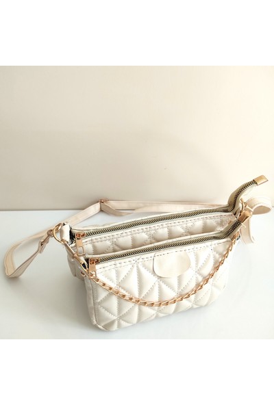 Cüzdanlı Çarpaz Askılı Bayan Çantası