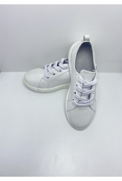 Victoria Scarlet Bağcıklı Beyaz