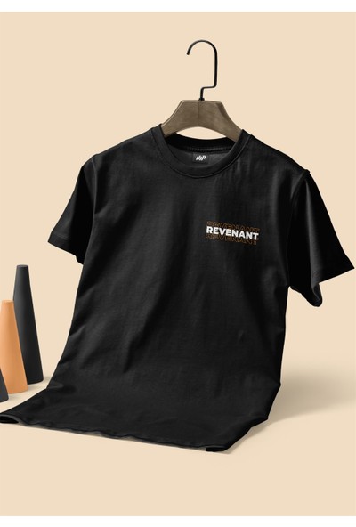 Revenant Baskılı Unisex Siyah T-Shirt