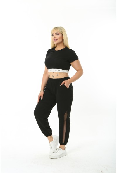 Büyük Bedenim Yanı Detaylı Eşofman Büyük Bedenim Yanı Detaylı Eşofman