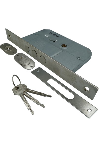 Kale 189F Kasa Prazis Silindirli Emniyet Kilidi-3 Milli-3 Anahtarlı-Nikel (45MM )