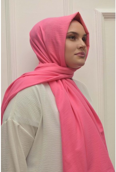 Avzer Pamuk Caz Şal - Pembe - Tek Beden