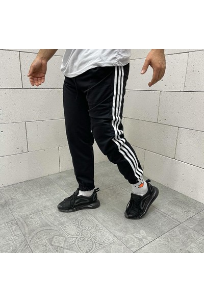 Blue Moon Erkek Eşofman Altı Slim Fit Siyah Renk Şeritli Blue Moon Erkek Eşofman Altı Slim Fit Siyah Renk Şeritli