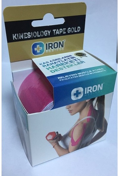 Iron Kinesio Tape Gold 5cm x 5 M Iron Kinesio Tape Gold 5cm x 5 M