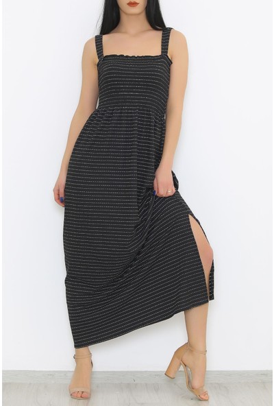 Askılı Elbise Çizgilisiyah - 8768.1240.