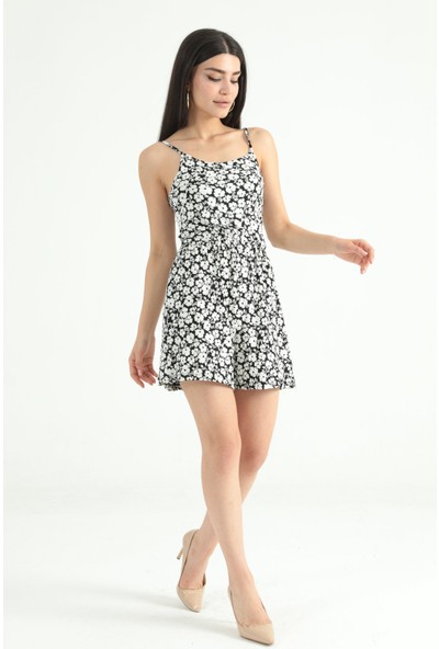 Modaplaza Kadın Yonca Çiçekli Tulum 4746