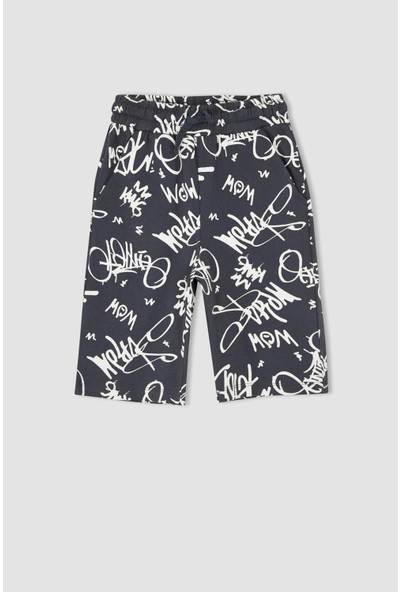 DeFacto Erkek Çocuk Regular Fit Penye Bermuda U7024A622HS DeFacto Erkek Çocuk Regular Fit Penye Bermuda U7024A622HS