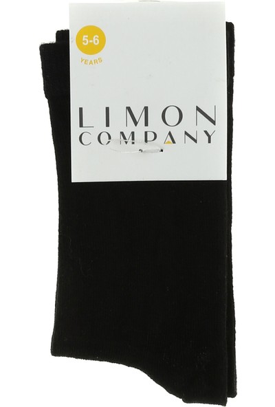 Limon Soket Çorap, 9-10 Yaş, Siyah