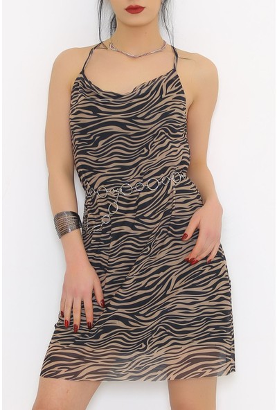 Hepsi Yeni Moda Hepsiyenimoda Astarlı Elbise Sütlükahve