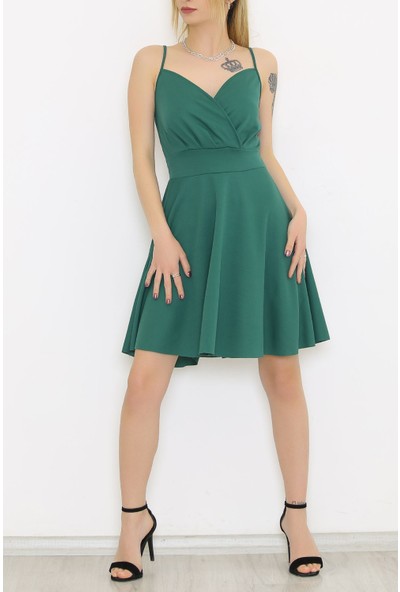 Hepsi Yeni Moda Hepsiyenimoda Askılı Elbise Yeşil