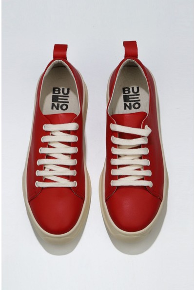 Bueno Shoes Kırmızı Deri Erkek Spor Ayakkabı